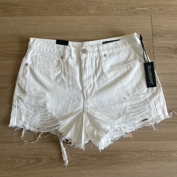 Blank NYC | Shorts | Blanknyc The Barrow White Vintage High Rise Shorts ...